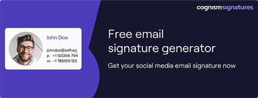 Individual Social Media Icons For Email Signature