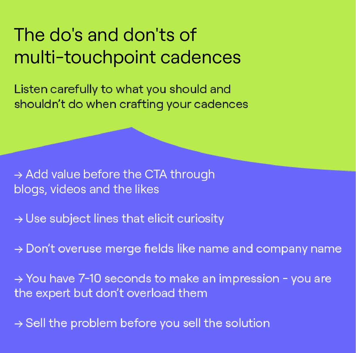 How to Build Cadences That Convert