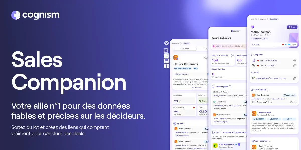 Cognism lance Sales Companion