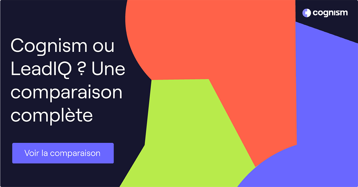 Cognism, une alternative à LeadIQ (comparaison détaillée)