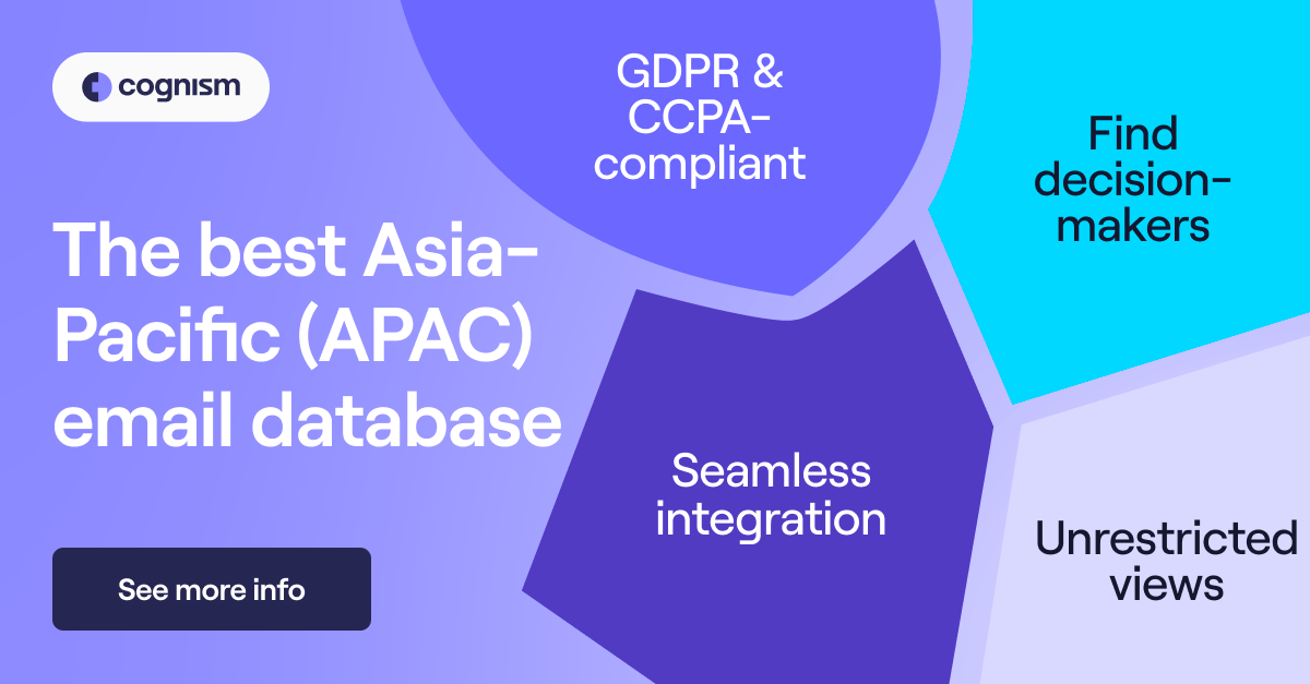Best Asia Pacific (APAC) Business Email List & Database