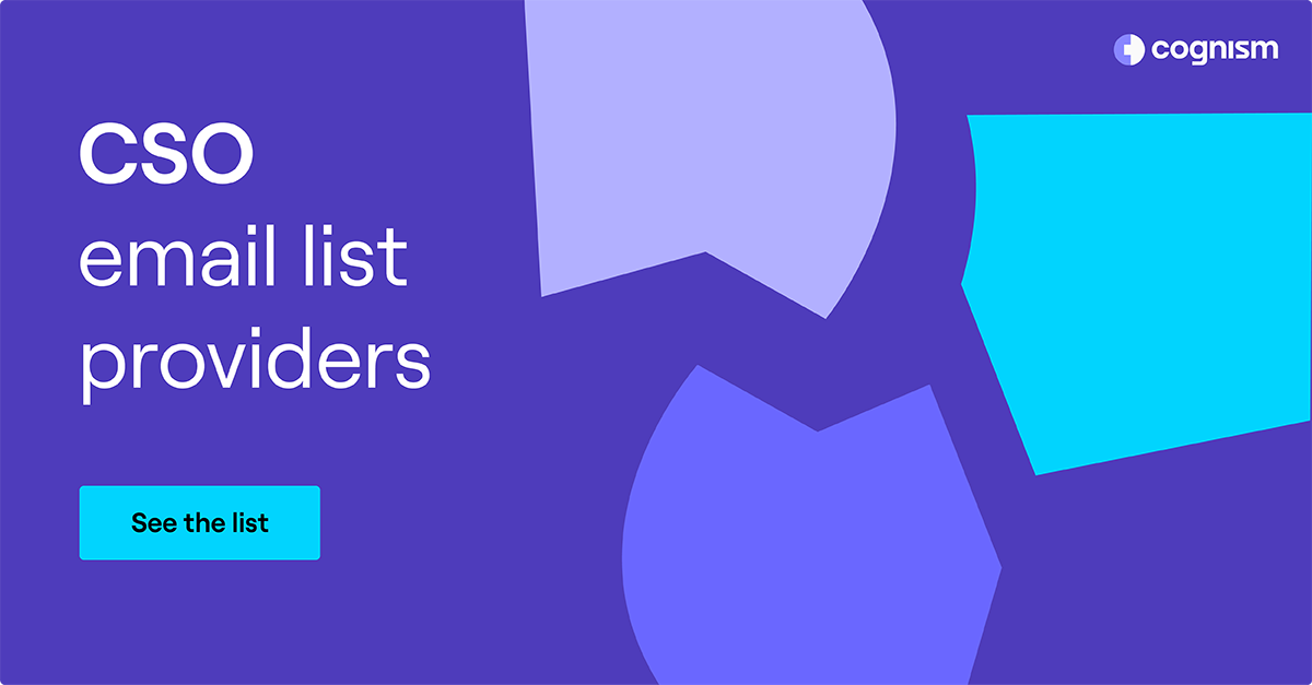 The Best CSO Email List On-Demand [2026]