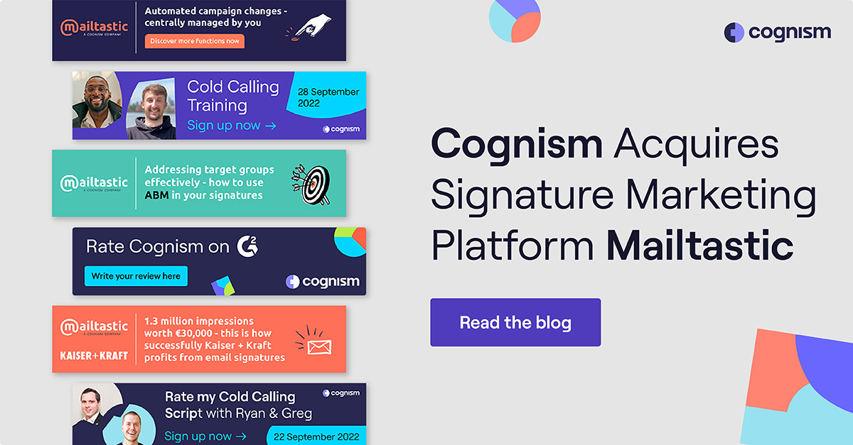 Cognism Acquires Signature Marketing Platform Mailtastic