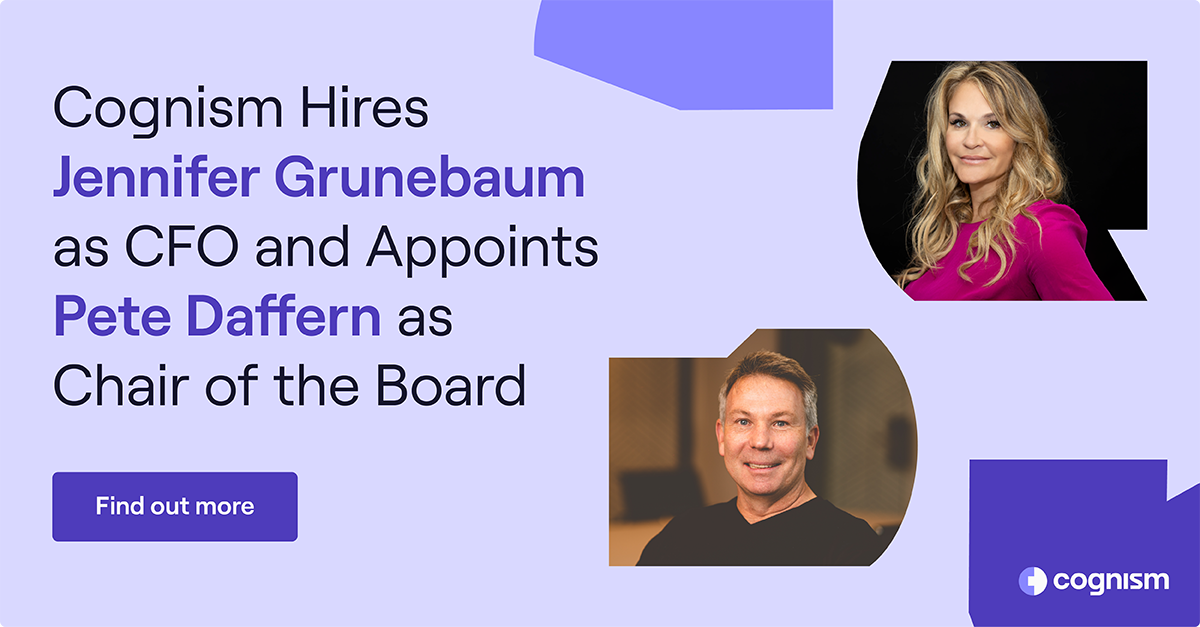 Cognism Hires New CFO and Appoints Pete Daffern as Chair of the Board