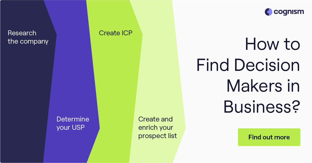 How To Find Business Decision Makers for Prospecting