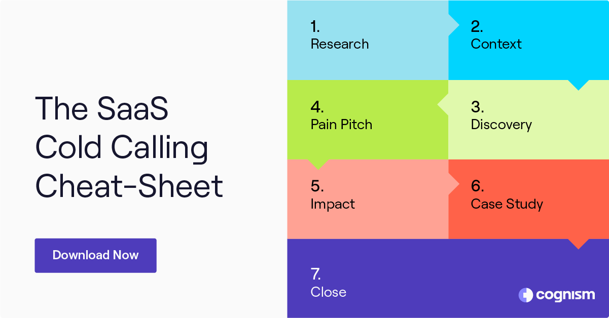 SaaS Cold Calling Cheat Sheet